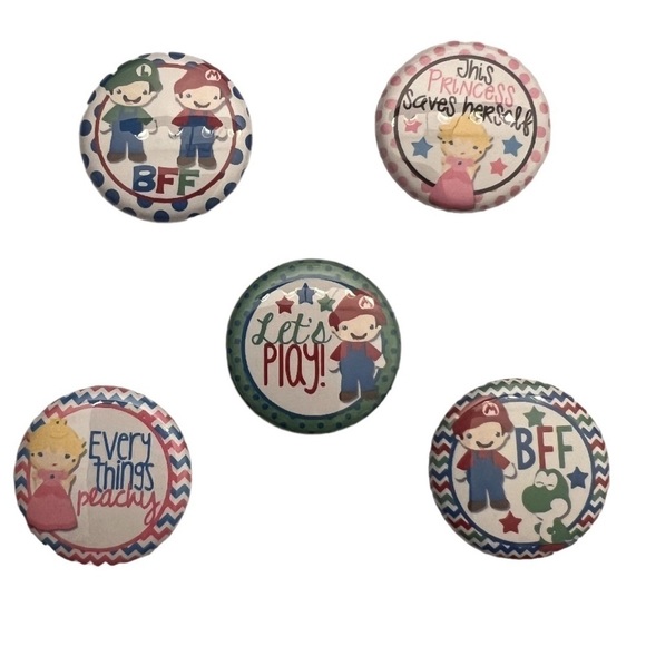 Accents | New Super Mario Brothers Princess Peach Magnet Bundle | Poshmark